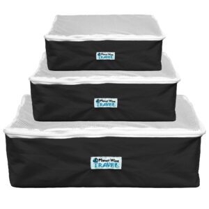 planet wise packing cube - small - black voyage