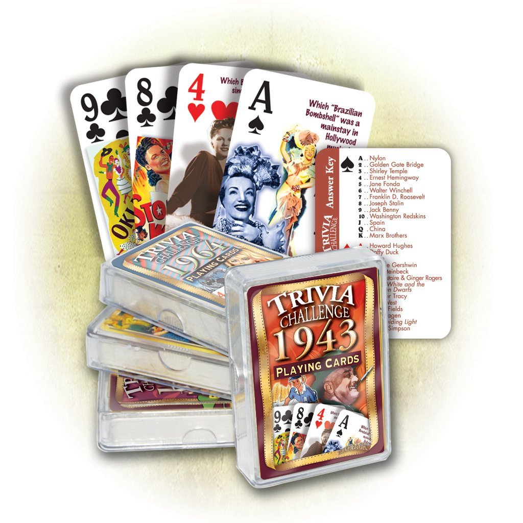 Flickback Media, Inc. 1943 Trivia Playing Cards: Great Birthday