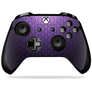 mightyskins skin compatible with microsoft xbox one x controller - antique purple | protective, durable, and unique vinyl decal wrap cover | easy to apply, remove, and change styles | made in the usa