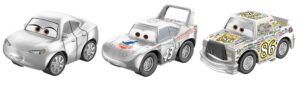 disney pixar cars mini racers silver series 3-pack