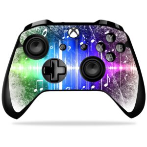 mightyskins skin compatible with microsoft xbox one x controller - music man | protective, durable, and unique vinyl decal wrap cover | easy to apply, remove, and change styles | made in the usa