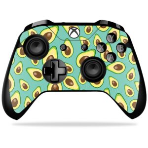 mightyskins skin compatible with microsoft xbox one x controller - seafoam avocados | protective, durable, and unique vinyl wrap cover | easy to apply, remove, and change styles | made in the usa