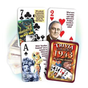 flickback media, inc. 1943 trivia playing cards: great birthday