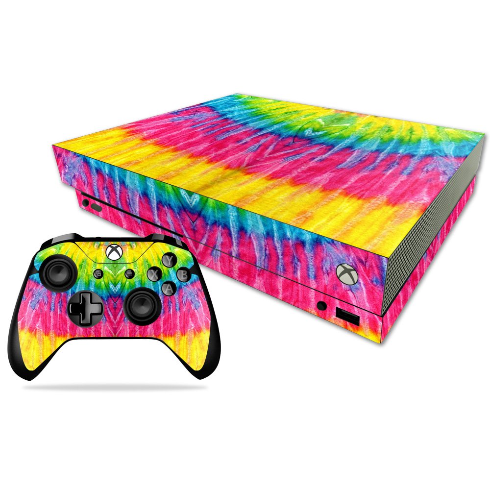 MightySkins Skin Compatible with Microsoft Xbox One X - Tie Dye 2 | Protective, Durable, and Unique Vinyl Decal wrap Cover | Easy to Apply, Remove, and Change Styles | Made in The USA