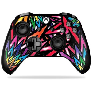 mightyskins skin compatible with microsoft xbox one x controller - color bomb | protective, durable, and unique vinyl decal wrap cover | easy to apply, remove, and change styles | made in the usa