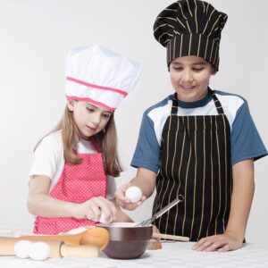 Funslane 11 Pcs Kids Cooking and Baking Set with Apron for Girls, Chef Hat, Oven Mitt, and Other Cooking Utensils for Toddler Chef Career Role Play, Children Dress up Pretend Play, Great-Gift