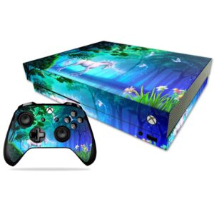 mightyskins skin compatible with microsoft xbox one x - unicorn fantasy | protective, durable, and unique vinyl decal wrap cover | easy to apply, remove, and change styles | made in the usa