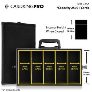 Game Card Storage Case (BBB Edition) | Case Is Compatible with Magic The Gathering, MTG, All Standard Card Games (Game Not Included) | Includes 8 Dividers | Fits up to 2500 Loose Unsleeved Cards