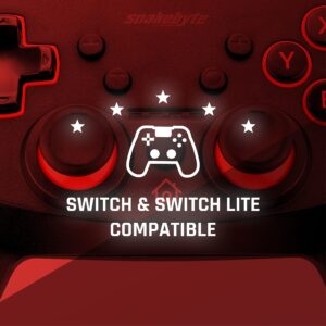 Snakebyte Gamepad Controller for Nintendo Switch/Lite/OLED – Gamepad S Pro – Dual Motor Turbo Vibration – Ergonomic – Programmable – Bluetooth – Dual Analog Joysticks