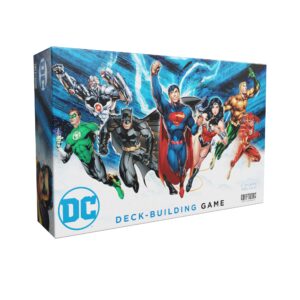 dc deck-building game - play as members of dc's justice league - unique abilities for each super hero - standalone, compatible with full dc deck-building game series