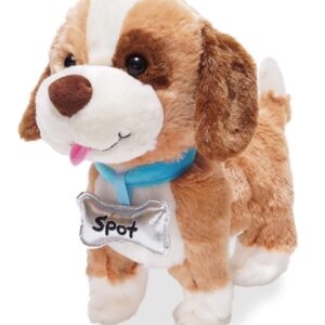 Cuddle Barn | My Favorite Pet Spot 10" Puppy Animated Stuffed Animal Plush Toy for Kids | Touch Activated Walking Dog | Plays 5 Playful Phrases