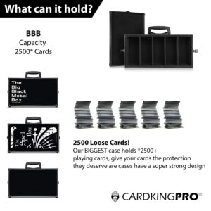 Game Card Storage Case (BBB Edition) | Case Is Compatible with Magic The Gathering, MTG, All Standard Card Games (Game Not Included) | Includes 8 Dividers | Fits up to 2500 Loose Unsleeved Cards