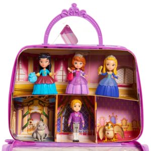 Sofia the First Castle Carry Case and Accessories, 3-inch Figures, Kids Toys for Ages 3 Up, Amazon Exclusive by Just Play