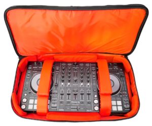 rockville rdjb20 dj controller bag fits mixdeck & quad n4 ns6 ddj-sx mc7000+more, black