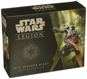 star wars: legion 74-z speeder bikes unit expansion - deploy lightning-fast scouts! tabletop miniatures strategy game for kids & adults, ages 14+, 2 players, 3 hour playtime, made by atomic mass games