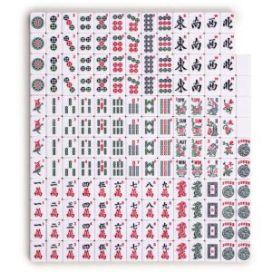 Yellow Mountain Imports Set of 166 American Mahjong Tiles, Pepper (Tiles Only Set) - Made