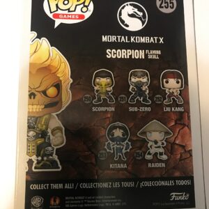 Funko Pop! Games Mortal Kombat X Scorpion #255 (Flaming Skull)