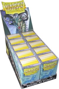 dragon shield matte clear standard size card sleeves display box [10 packs]