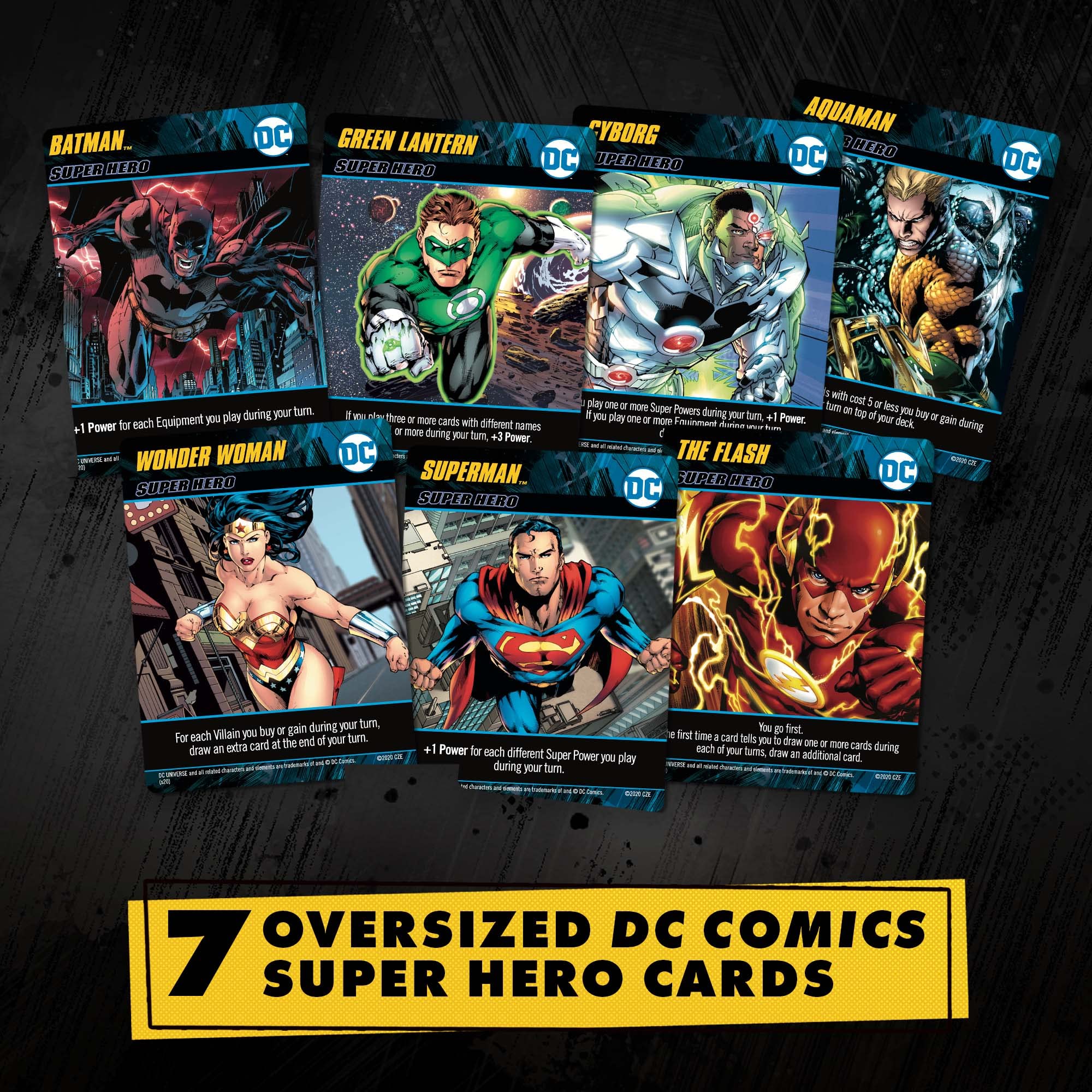 DC Deck-Building Game - Play as Members of DC's Justice League - Unique Abilities for Each Super Hero - Standalone, Compatible with Full DC Deck-Building Game Series