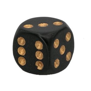 Chessex CHX25828 Dice-Opaque: 36D6 Black/Gold Set