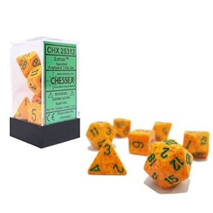 Chessex CHX25312 Dice-Speckled Lotus Set