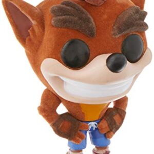 POP Funko 0889698256438 Crash Flocked Exclu Figurines 10 cm