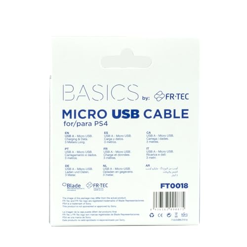 Blade Montreal FT0018 USB Cable A Micro-USB B Male Blue USB Cables (USB A, Micro-USB B, 2.0, Blue)