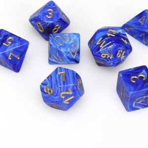 Chessex CHX27436 Dice-Vortex Blue/Gold Set