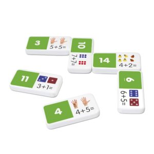 Junior Learning JL481 Addition Dominoes, Multi 7.8 H x 4.7 L x 1.5 W,White