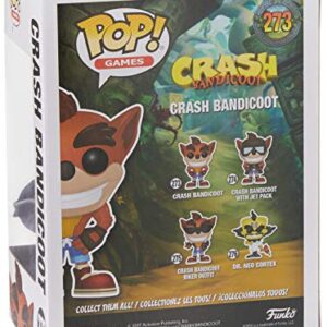 POP Funko 0889698256438 Crash Flocked Exclu Figurines 10 cm