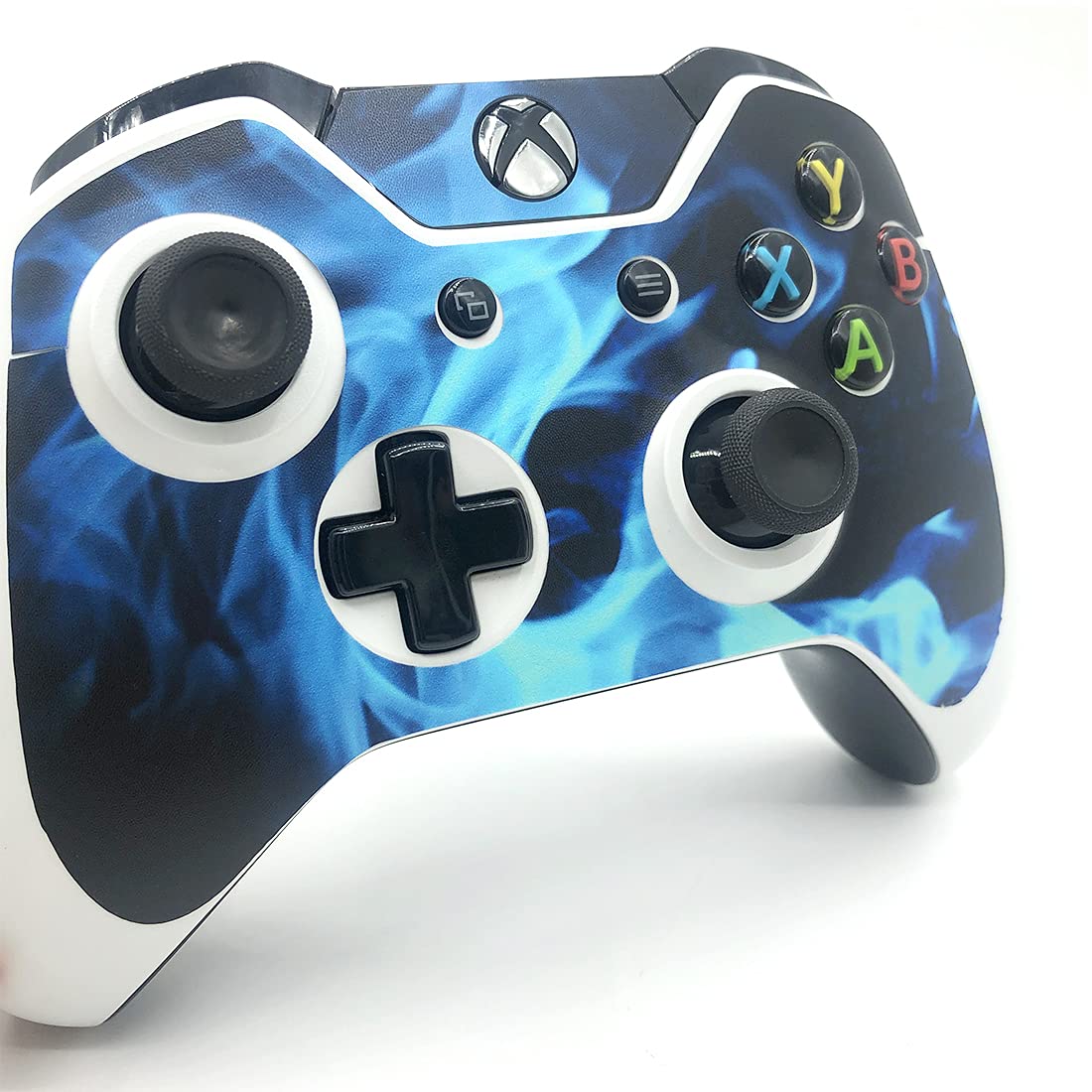 UUShop Blue Fire Flame Vinyl Skin Decal Cover for Microsoft Xbox One Controller wrap Sticker Skins