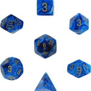 Chessex CHX27436 Dice-Vortex Blue/Gold Set