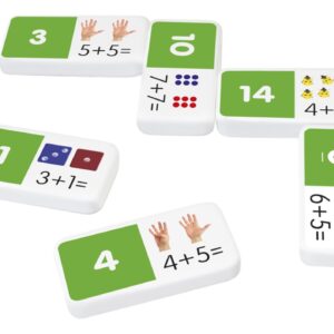 Junior Learning JL481 Addition Dominoes, Multi 7.8 H x 4.7 L x 1.5 W,White