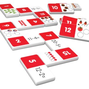 Junior Learning Dominoes Subtraction White 7.8 H x 4.7 L x 1.5 W