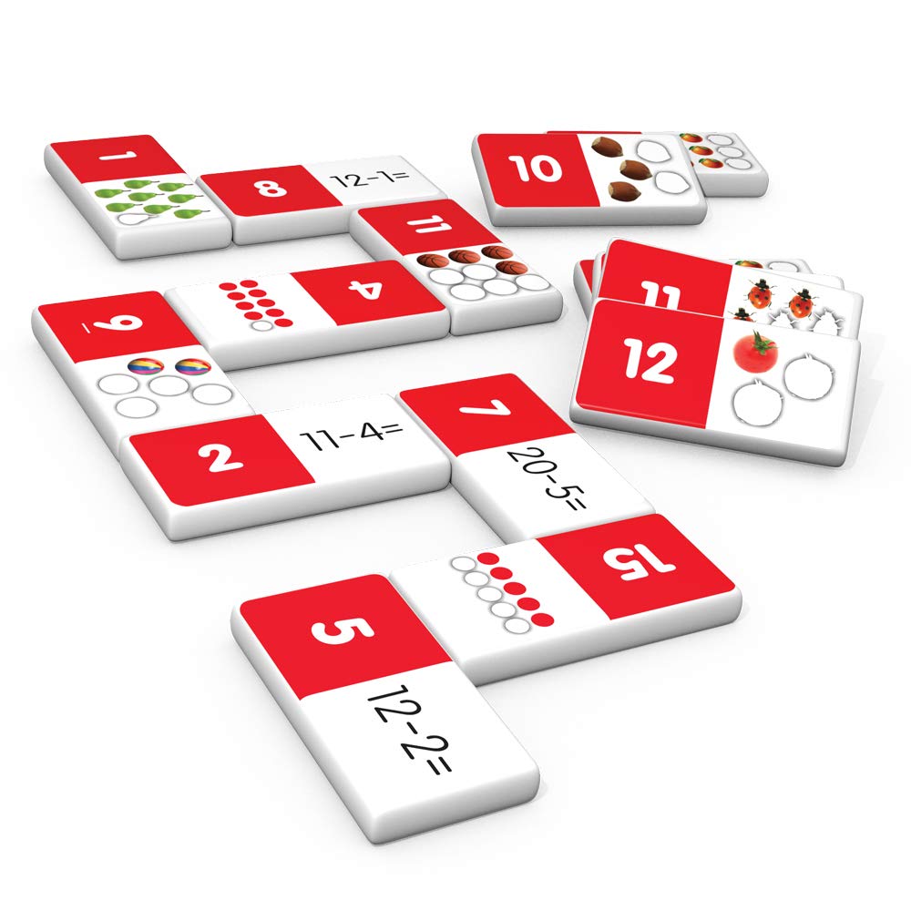 Junior Learning Dominoes Subtraction White 7.8 H x 4.7 L x 1.5 W