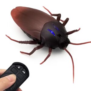 tipmant rc cockroach remote control car vehicle animal toys electronic realistic fake big insect bug glowing eyes kids gift