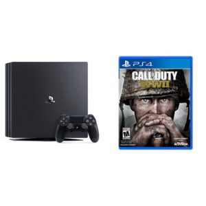 playstation 4 pro 1 tb console + call of duty: wwii - playstation 4 standard edition