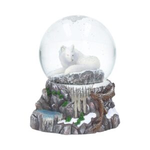 nemesis now guardian of the north snow globe,grey (lp) 14.5cm