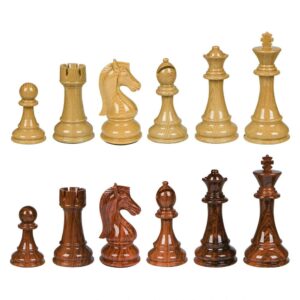 piper high polymer weighted chess pieces with 3 inch king and extra queens, pieces only, no board