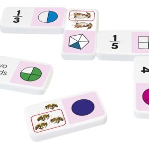 Junior Learning JL485 Fraction Dominoes, Multi 7.8 H x 4.7 L x 1.5 W