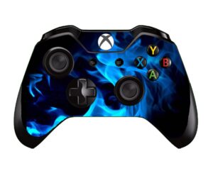 uushop blue fire flame vinyl skin decal cover for microsoft xbox one controller wrap sticker skins