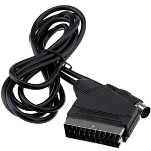 1.8m real rgb scart cable tv lead compatible with sega saturn