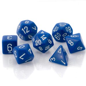 Chessex CHX25406 Dice-Opaque Blue/White Set