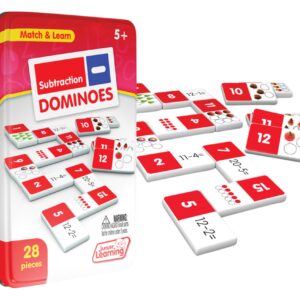 Junior Learning Dominoes Subtraction White 7.8 H x 4.7 L x 1.5 W