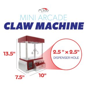 Etna Electronic Arcade Claw Machine - Toy Grabber Machine with Flashing LED Lights and Sound