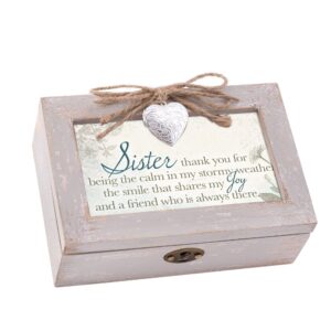 cottage garden sister the calm in my stormy petite locket distressed natural music box plays you light up my life