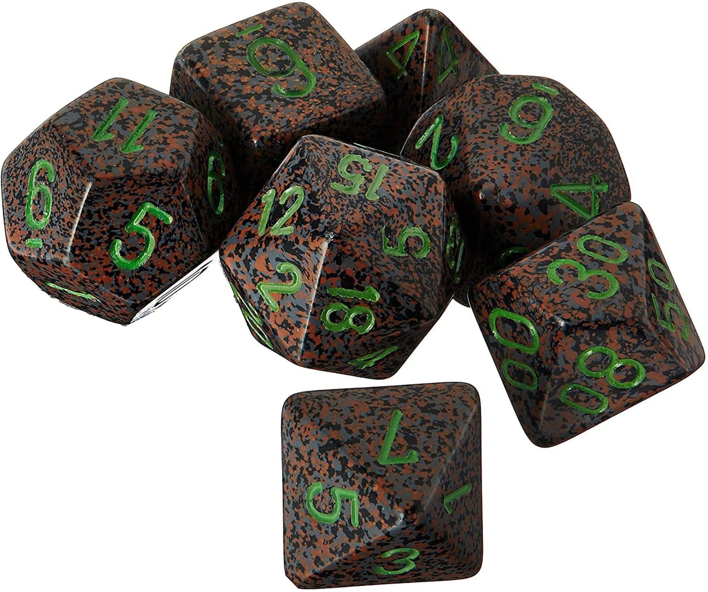 Chessex CHX25310 Dice-Speckled Earth Set, One Size, Multicolor