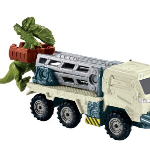 MATCHBOX JURASSIC WORLD DINO TRANSPORTERS DILOPHO-LOADER Vehicle and figure