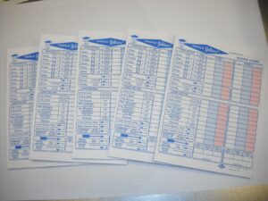 250 triple yahtzee score sheet pad card