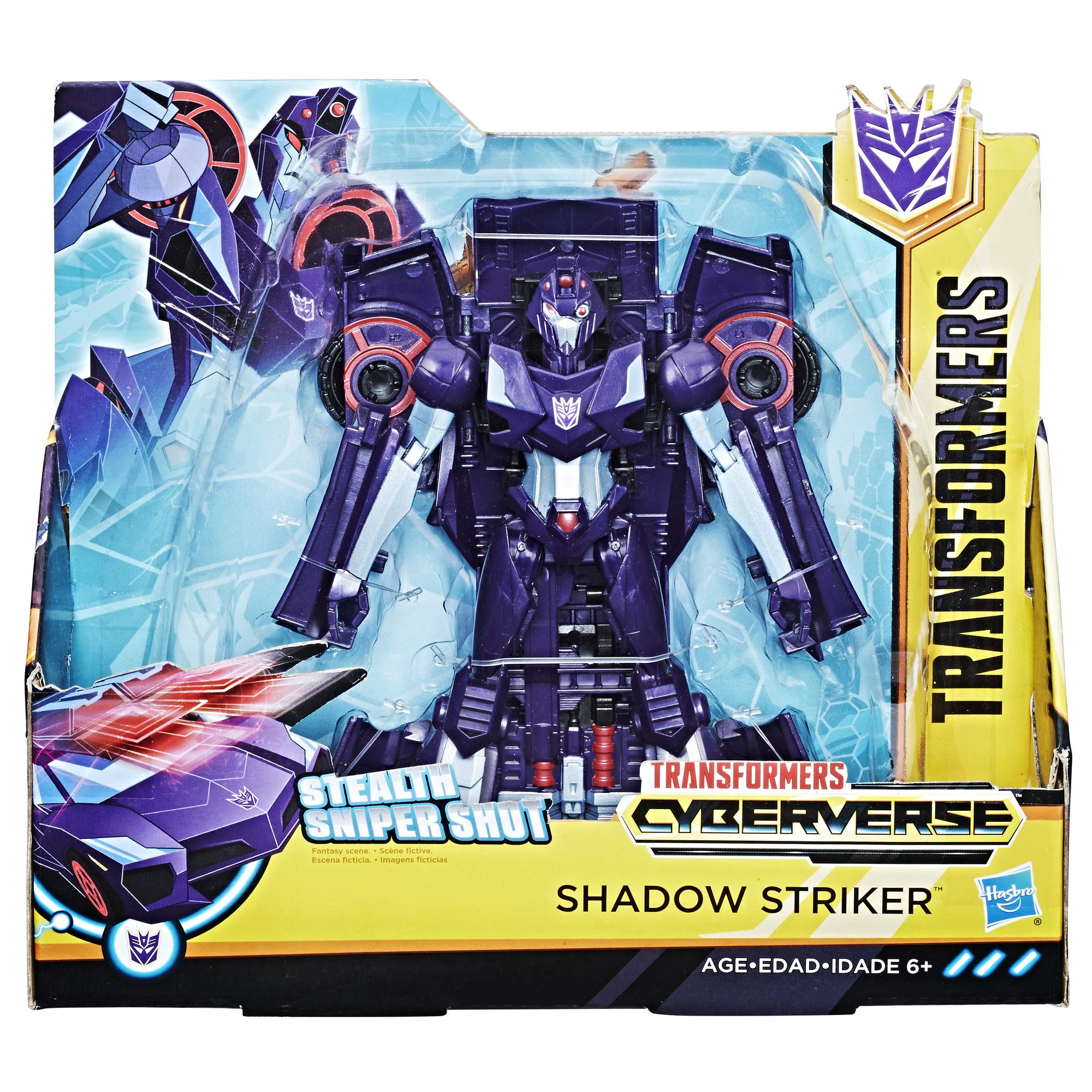 Transformers Cyberverse Ultra Class Shadow Striker E1910 Action Figures